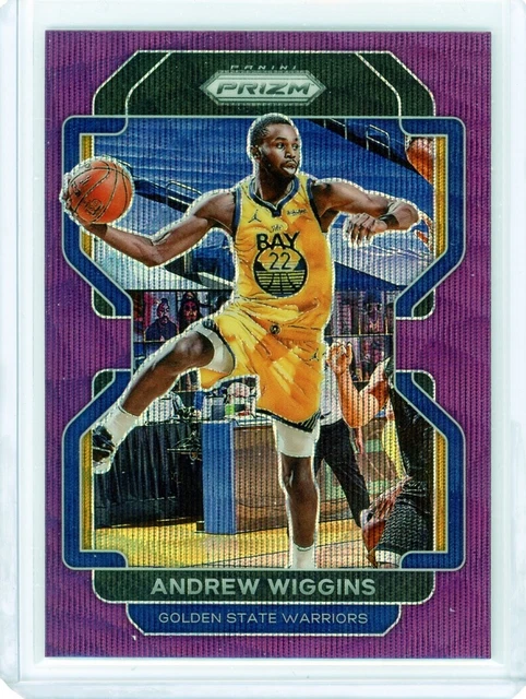 2021-22 PANINI PRIZM Andrew Wiggins violet Wave Prizm #155 Golden State ...