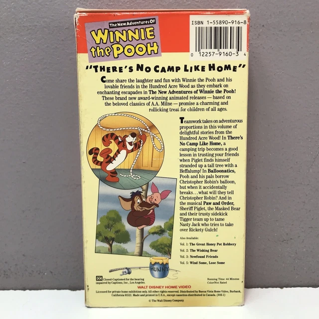 DISNEY NEW ADVENTURES Winnie the Pooh VHS Video Tape There’s No Camp ... DISNEY NEW ADVENTURES Winnie the Pooh VHS Video Tape There’s No Camp ...
