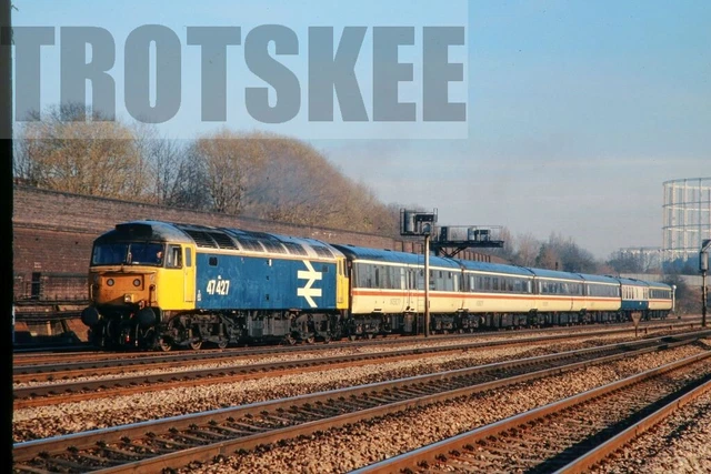 35MM SLIDE BR British Rail Diesel Loco Class 47 47427 1989 Original £4.97 - PicClick UK