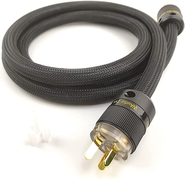 AUDIOPHILE AC POWER Cable - WAudio 10AWG HiFi Power Cord (1 M) $65.29 ...