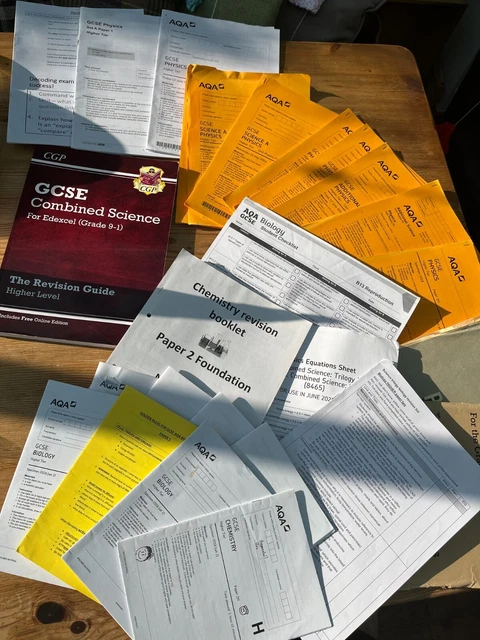 GCSE COMBINED SCIENCE Edexcel Revision Bundle Guide - Higher past ...