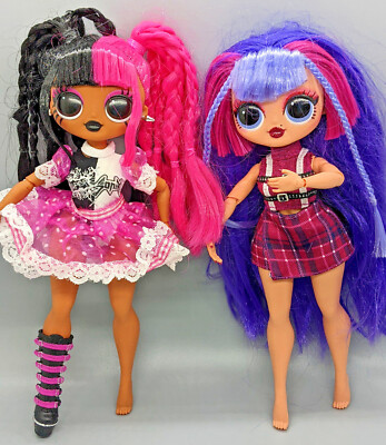 LOL SURPRISE OMG Girls Fashion Dolls Set of 2 Metal Chick Remix Shadow ...