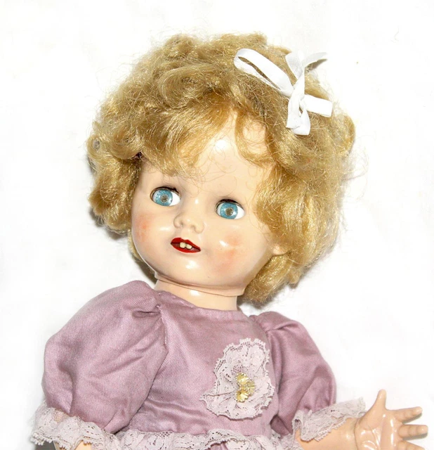 Vintage Pedigree Hard Plastic Walking Talking Doll Flirty Eyes 16