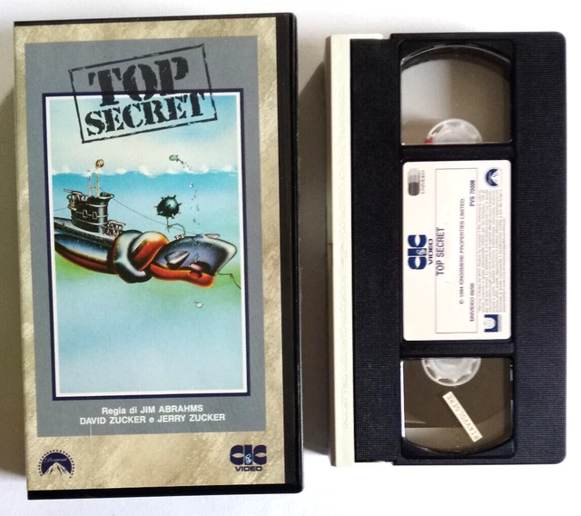 VHS TOP SECRET Film Commedia Val Kilmer L.Gutteridge Videocassetta Ex ...