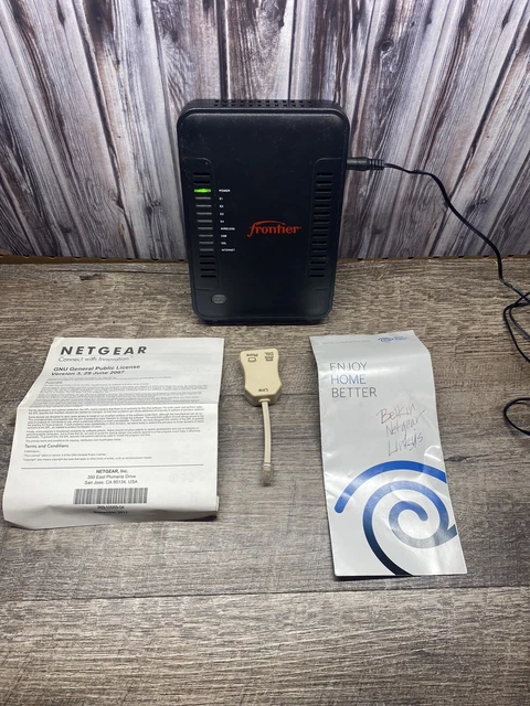 NETGEAR MODEL 7550 B90-755044-15 Frontier ADSL2+ Modem Router $14.99 ...