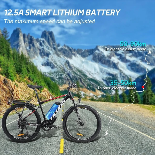 ELECTRIC BIKE 36V With 12.5Ah Lithium-Ion Battery Commute E-bike Super ...