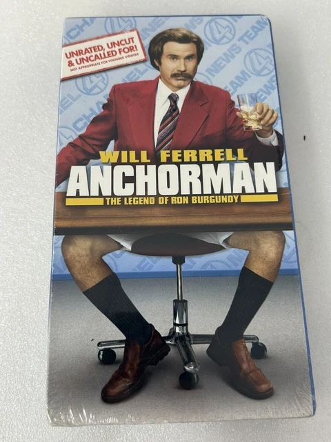 ANCHORMAN: THE LEGEND of Ron Burgundy - Uncut, Unrated VHS - SEALED £17 ...