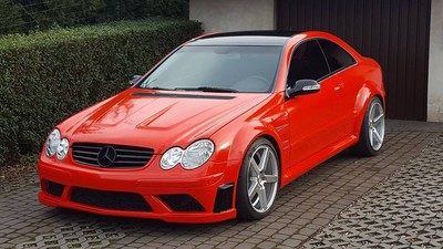 MERCEDES CLK W209 wide body kit + hood black series * £1,593.97 ...