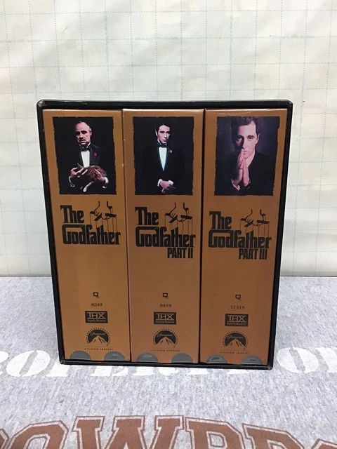 THE GODFATHER TRILOGY VHS 1997 Box Set VHS Tapes Marlon Brando Al ...
