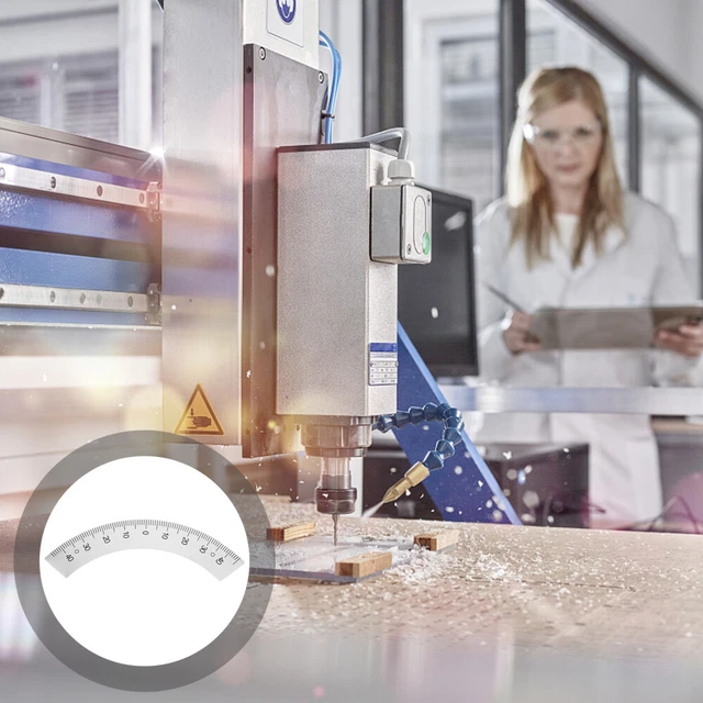 MILLING MACHINE PROTRACTOR Plastic Arc Measuring Gauging Tools Small £4 ...