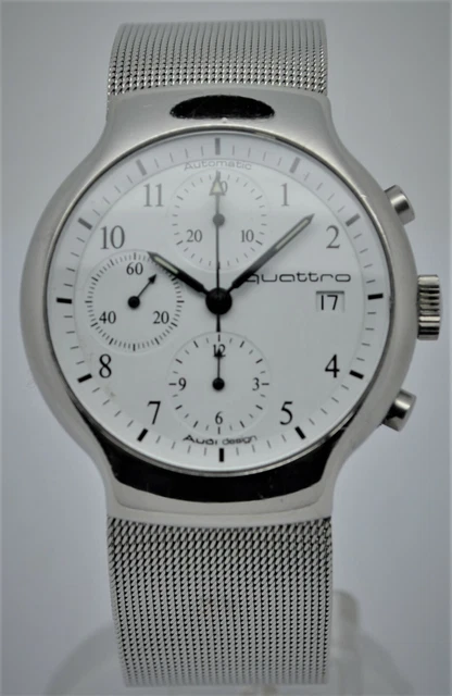 AUDI DESIGN QUATTRO chronograph automatic stainless-steel gents watch £ ...