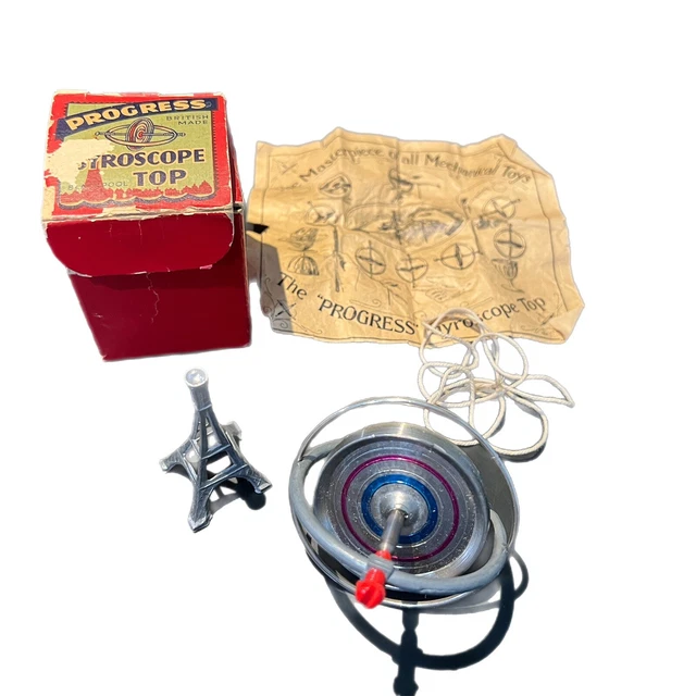 VINTAGE BRITISH MADE Progress Gyroscope Top £14.11 - PicClick UK