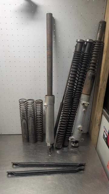 LATE 1940S MATCHLESS G80 G80L AJS Model 18 Forks Front End spring ...