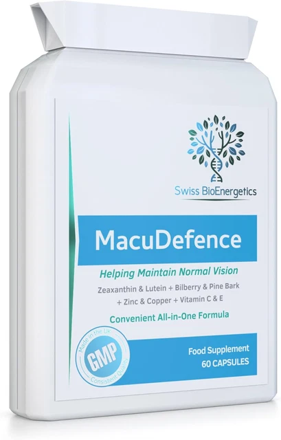 MACUDEFENCE EYE HEALTH Supplement - AREDS 2 plus Formula with Lutein ...