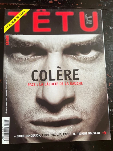 MAGAZINE TETU GAY numéro 29 novembre 1998 EUR 5,99 - PicClick FR