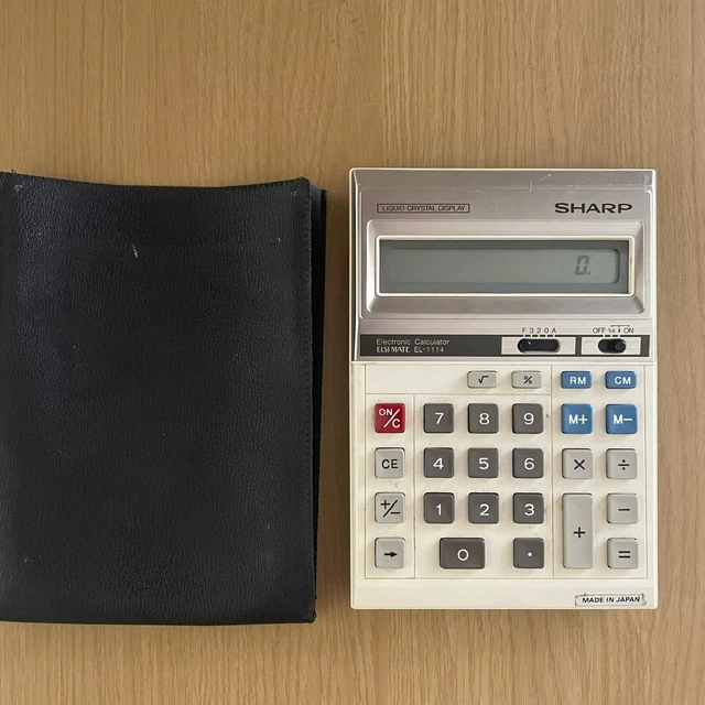 SHARP ELSI MATE El-1114 Electronic Calculator Lcd - Vintage Retro ...