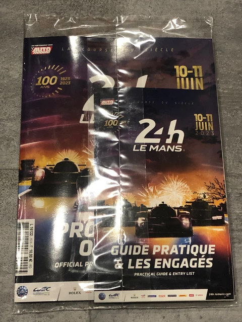 Programme Officiel Liste Engages 24 Heures Du Mans 2023 Neuf Sous