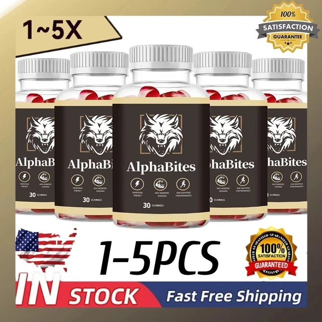 ALPHA BITES GUMMIES AlphaBites Max Performance Gummy (1~5 Month Supply ...