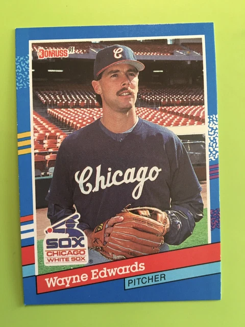 1991 CARTE DE baseball Donruss #327, Wayne Edwards, Chicago White Sox ...