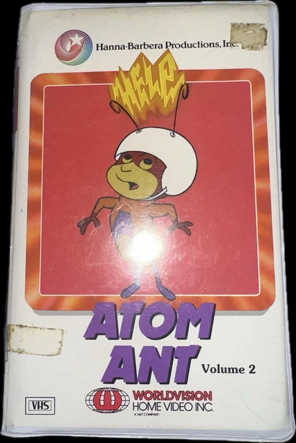 ATOM ANT VOLUME 2 VHS Tape 1985 WorldVision Home Video Hanna Barbera ...