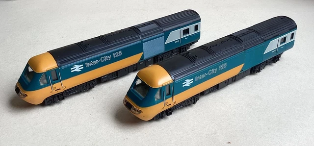 HORNBY R332 - BR INTERCITY Blue/Grey Class 43 HST 125 2-CAR SET 43010/ ...