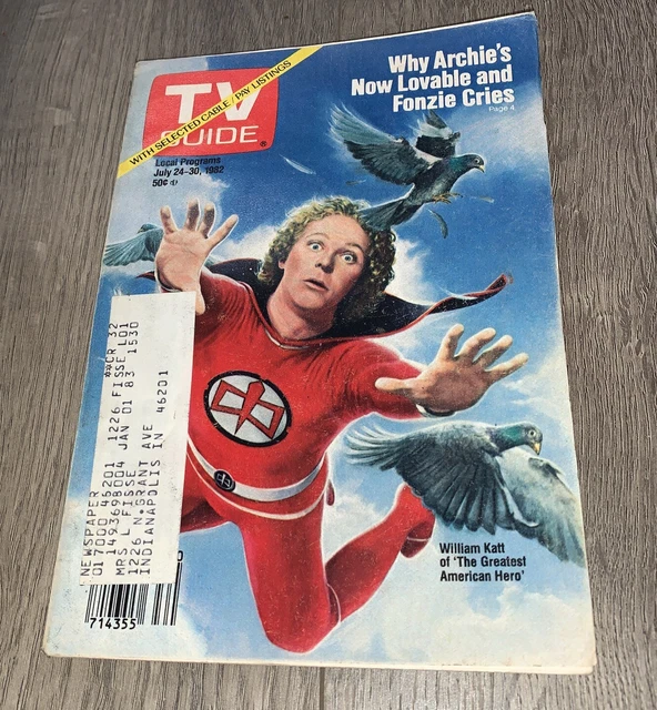TV GUIDE MAGAZINE July 24 1982 William Katt Hartford-New Haven Ed. £10. ...