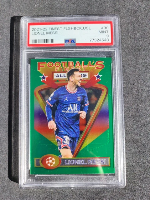 LIONEL MESSI PSA 9 Topps Finest Paris Saint Germain #30 PSG 2021 EUR 49 ...