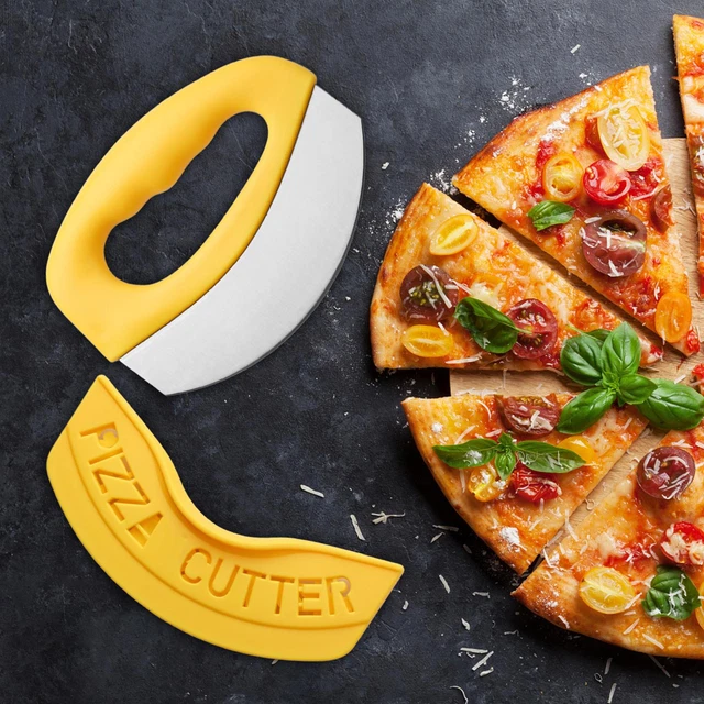 KITCHEN PIZZA CUTTER Slicer Herb Chopper Vegetable Baking Tool £8.09 ...