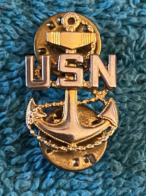 VINTAGE WW2 US NAVY Chief Petty Officer Cap/Collar Device -Free ...