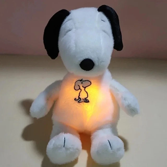 2025 GLOWING BREATHING Snoopy Plush Toy Baby Sleep Aid Cute Calming ...