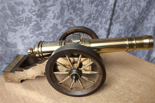 RARE VINTAGE BRONZE Desk Model Cannon Gun Sculpture 500 years russian ...