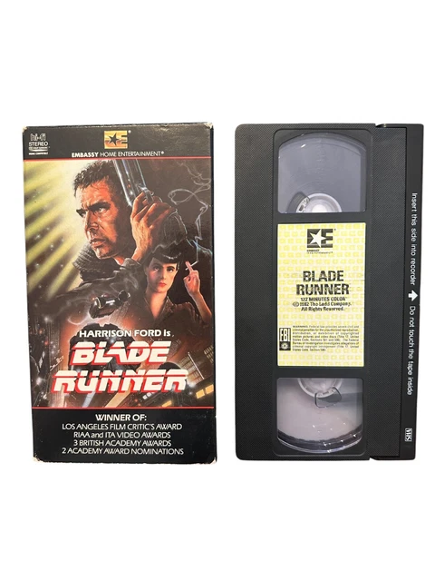 BLADE RUNNER VHS 1982 Nelson Entertainment Unrated Harrison Ford 1987 £ ...