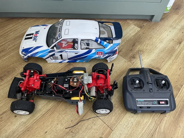 TAMIYA 1/10TH SCALE Ford Escort RS Cosworth RC Car 4WD Vintage Acoms ...