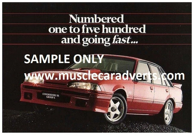 1987 HOLDEN VL Ss Commodore A3 Advertisement Sale Brochure Ad Print $16 ...