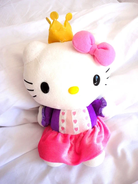 HELLO KITTY PINK Princess Plush Toy - Near Mint/Excellent Condition £9. ...
