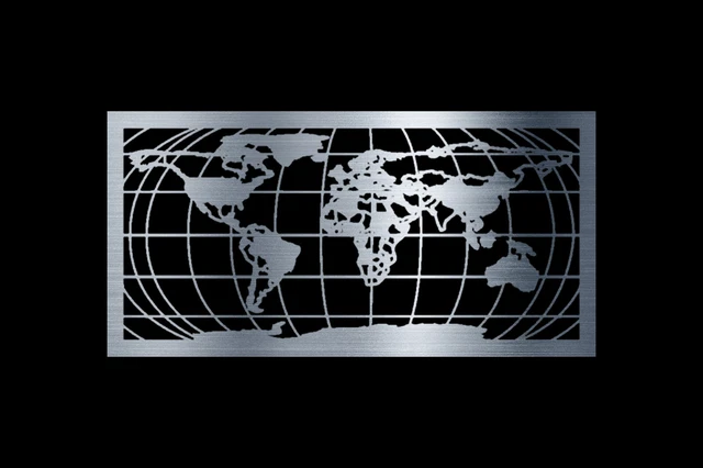MAP WORLD DXF SVG CDR file Vector for CNC Plasma Router Laser Cut EUR 4 ...