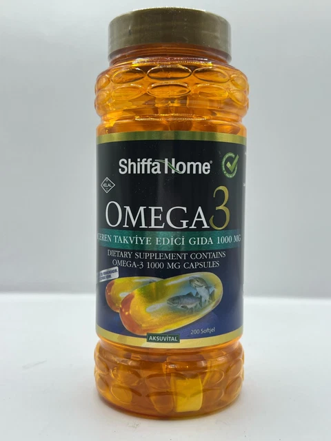 OMEGA 3 1000MG 200 Softgels | Dietary Supplement | Made in Turkey £28. ...