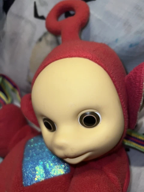 VINTAGE TELETUBBIES PO Plush Backpack Golden Bear 1996 50cm Tall £14.99 ...