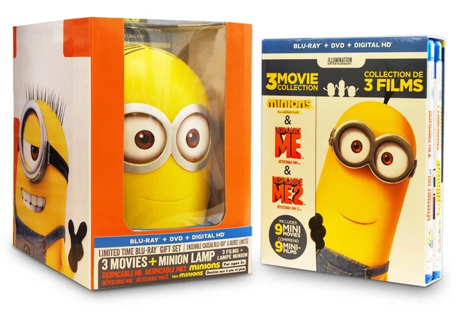 DESPICABLE ME (3 - Movie Collection with Minion Lamp)(Blu-ray / DVD ...
