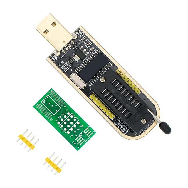 CH341A USB PROGRAMMER for 24 25 Series FLASH Expandable Utility with ...
