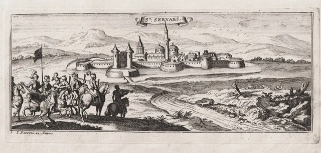 SZARVAS HUNGARY UNGARN Magyarorszag map Peeters Kupferstich engraving ...