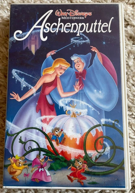 VHS VIDEO WALT Disneys Meisterwerk ASCHENPUTTEL Zeichentrickfilm mit Hologramm EUR 49,66 ...