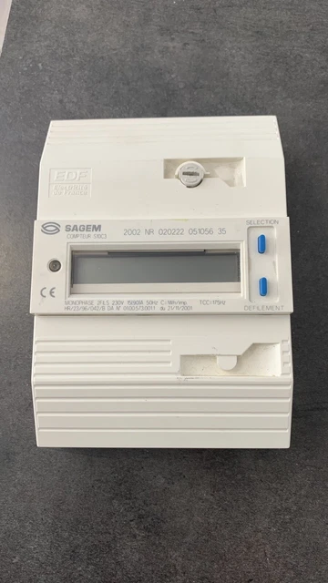 COMPTEUR ELECTRIQUE Sagem S10C3 Monophase EUR 15,00 - PicClick FR