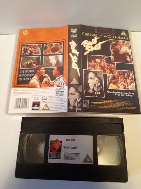 BEST SHOT AKA HOOSIERS 1986 gene hackman 1991 UK VHS video cassette PAL ...