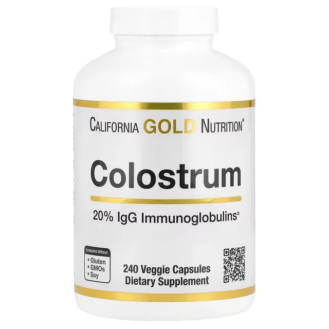 CALIFORNIA GOLD NUTRITION, Colostrum, 240 Veggie Caps, Expiry:2026 £26. ...