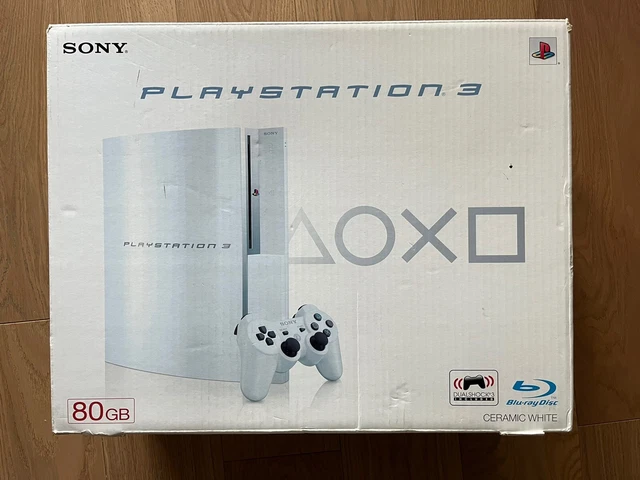 SONY PLAYSTATION 3 PS3 FAT NTSC J 80gb Ceramic White - GREAT CONDITIONS ...