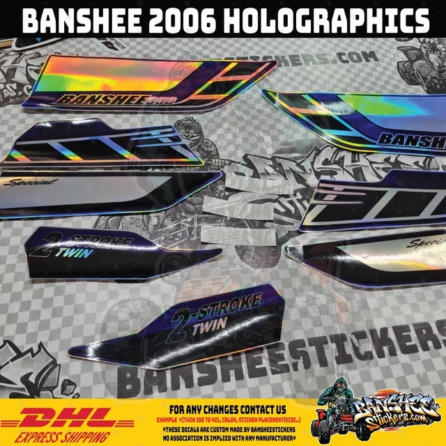 2006 YAMAHA BANSHEE Replica Graphics Stickers Decals HOLOGRAPHIC Full ...