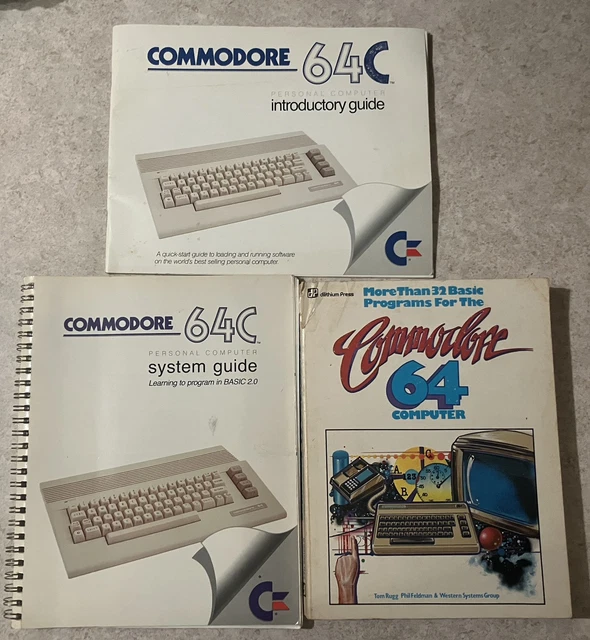 COMMODORE 128 AND Commodore 64 Books $10.00 - PicClick