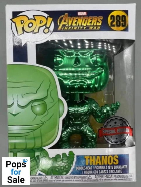 289 THANOS (VERT) Chrome Marvel Avengers Infinity Box Damaged Funko POP ...
