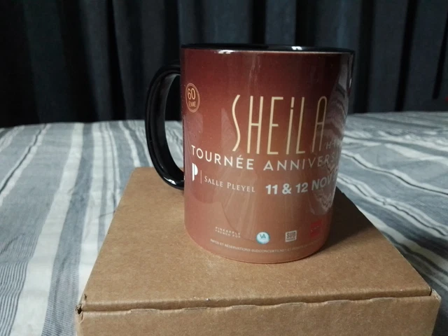 SHEILA RARE MUG Collector "60 Ans De Carriere" A Pleyel Les 11 Et 12 ...